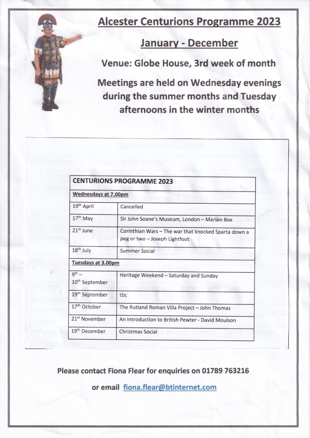 Events - Roman Alcester Museum