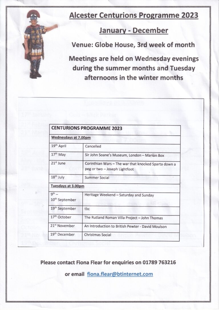 Events - Roman Alcester Museum