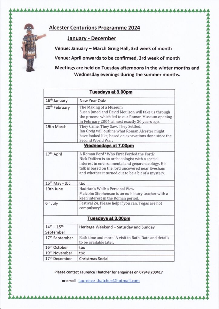 Events - Roman Alcester Museum