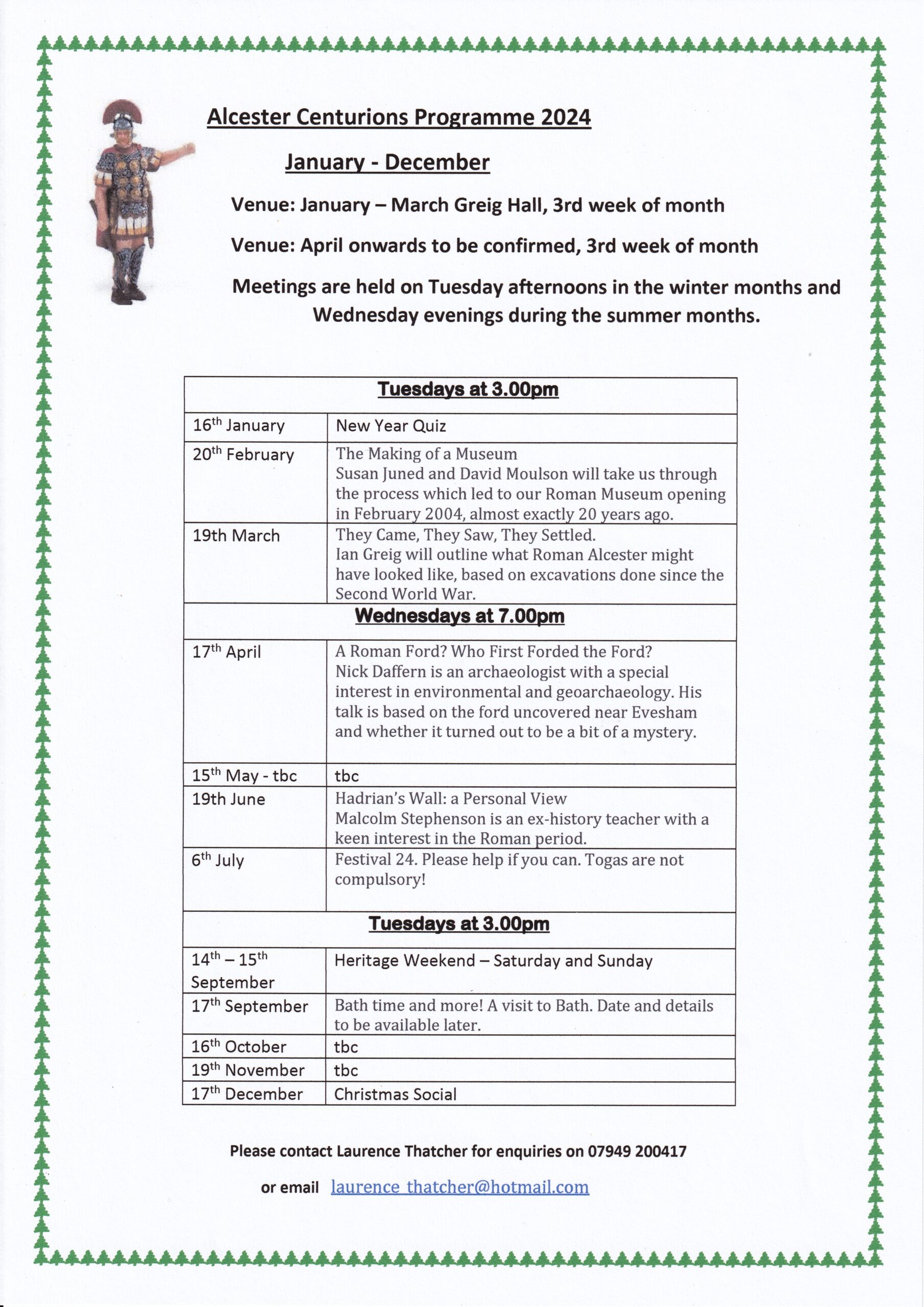 Events - Roman Alcester Museum